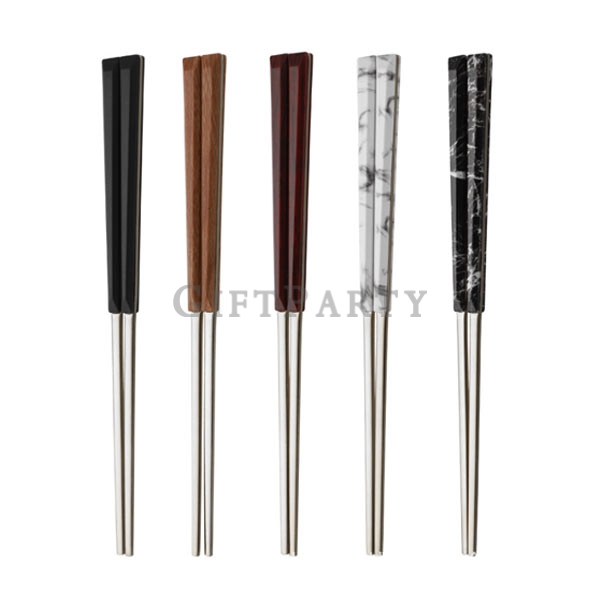 Imitation wood grain marble grain stainless steel chopsticks∣Custom ...