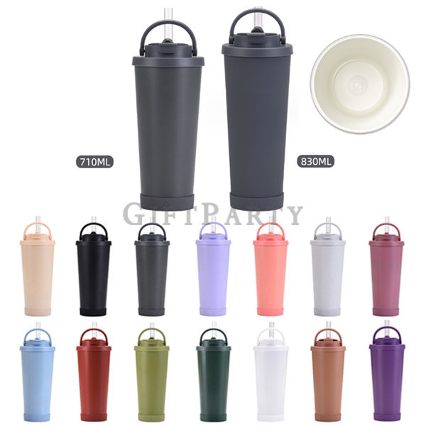 不鏽鋼保溫杯吸管杯陶瓷內膽 ∣ 710ml / 830ml 大容量客製化水杯 ∣ 熱門企業贈品 GIFTPARTY | 客製化禮品 , 贈品 , 紀念品推薦 ∣ 定制LOGO ∣ GIFTPARTY