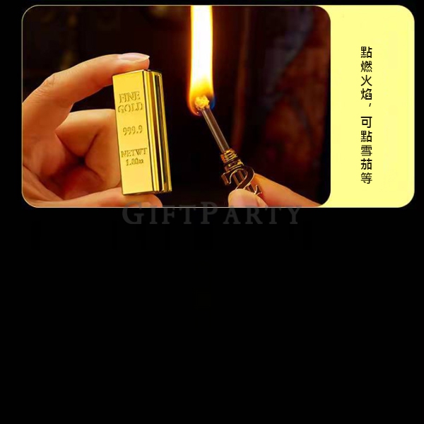 Gold Bullion Reusable Match Oil Lighter | Advertising Gifts ∣ Custom ...